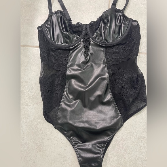 Tops | Torrid Bodysuit And Faux Leather | Poshmark